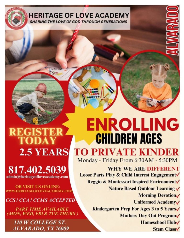 Now Enrolling – Heritage of Love Academy – Heritage of Love Academy